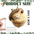 5 Pcs Adorable Animal Christmas Ornaments Set, 2D Acrylic Tree Hanging ...