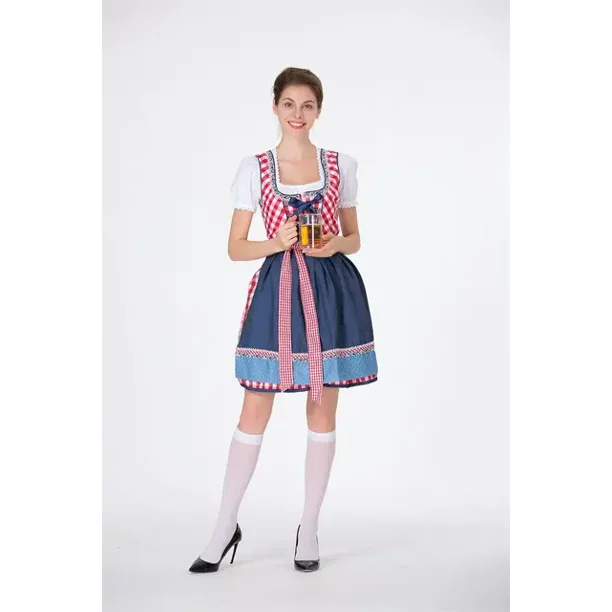 Traditional Oktoberfest Woman Dirndl Bavarian Dress German Beer Girl ...
