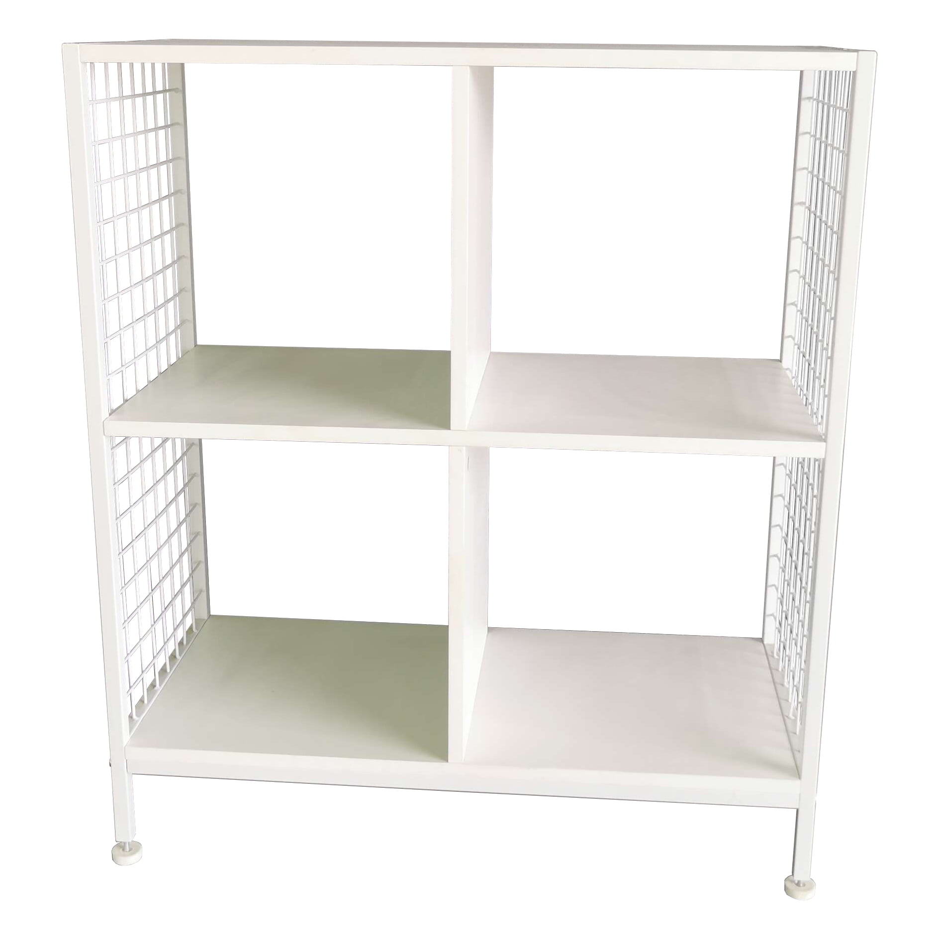 Household Essentials 4 Cube Storage Wall Unit with Metal Base ...