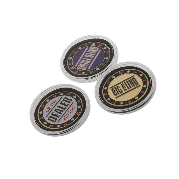 1 Dealer 1 Small Blind 1 Big Chips Guard Blind Poker Chips Set Poker ...