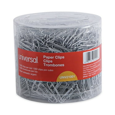 Universal Regular Office Supplies: No.1 Silver Smooth Paper Clips, 12PK ...
