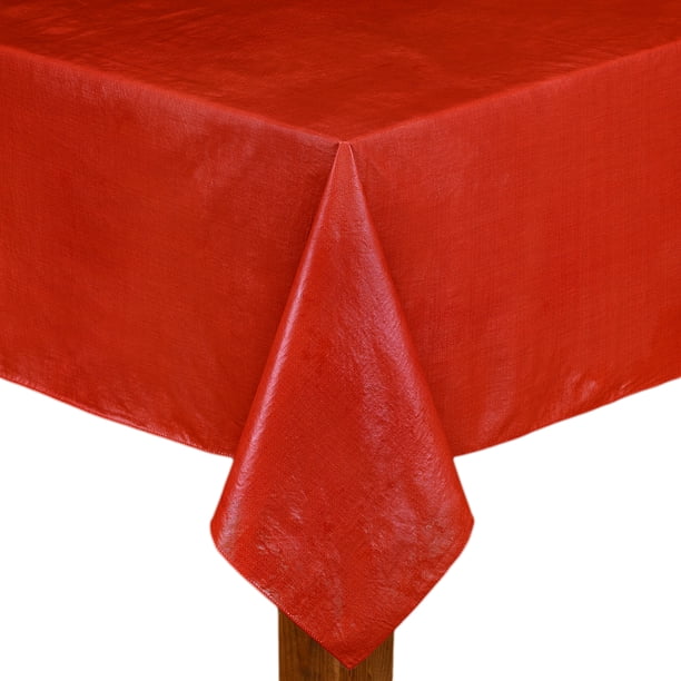 Café Deauville 100% Vinyl Tablecloth 70" Round, Burnt Orange - Walmart ...