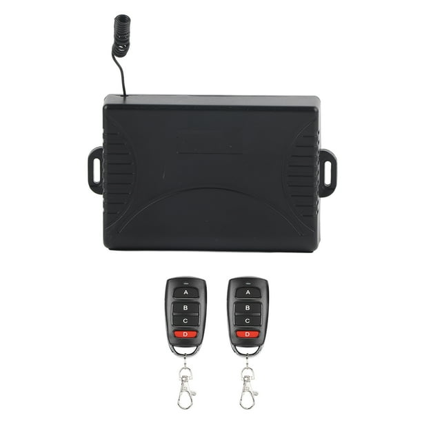 DC AC 7-36V 4 Channel Remote Control Switch Transmitter Receiver Set 4 ...