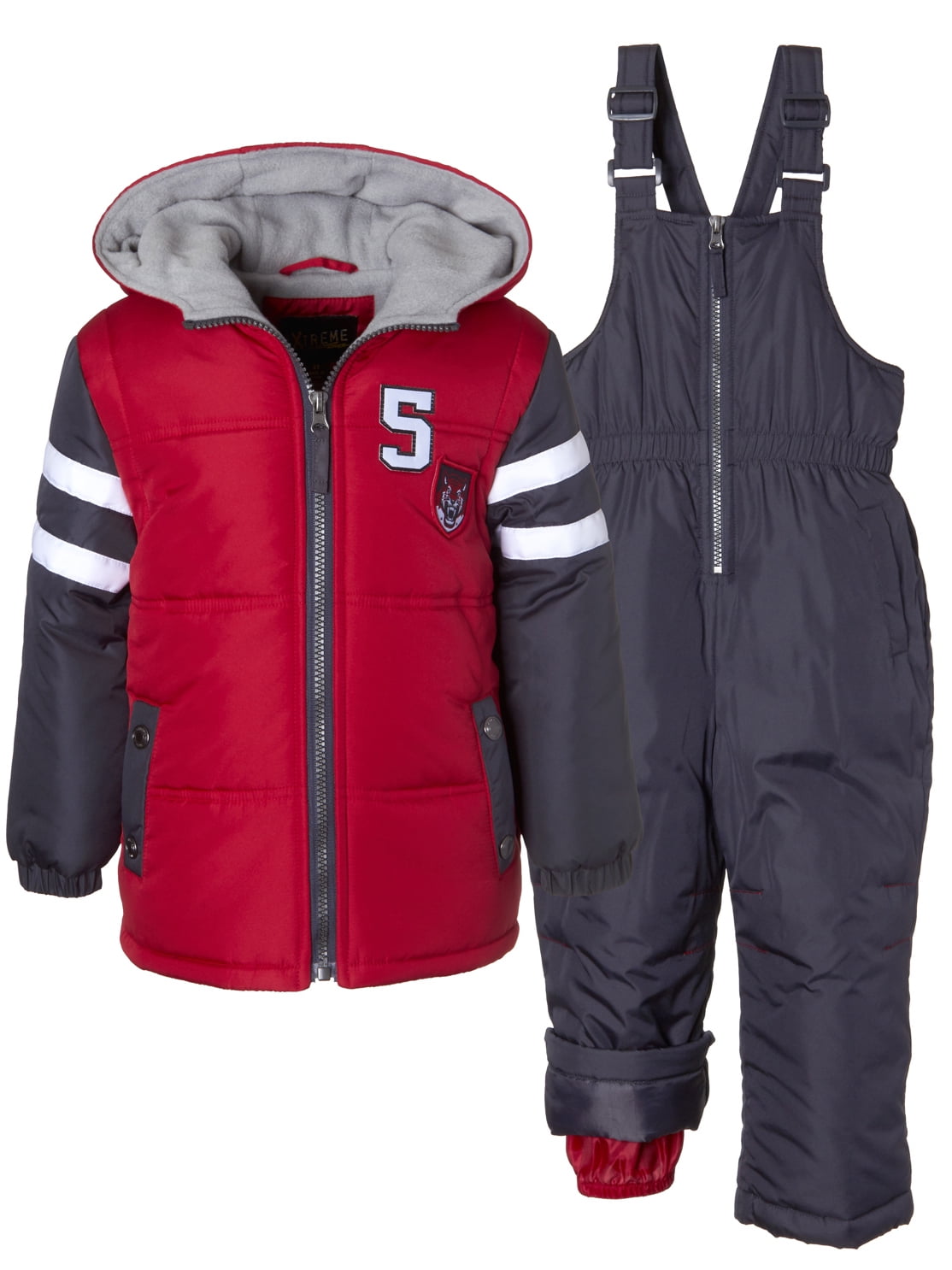 iXtreme Boys 2T-4T Varsity Snowsuit (Red 3T) - Walmart.com
