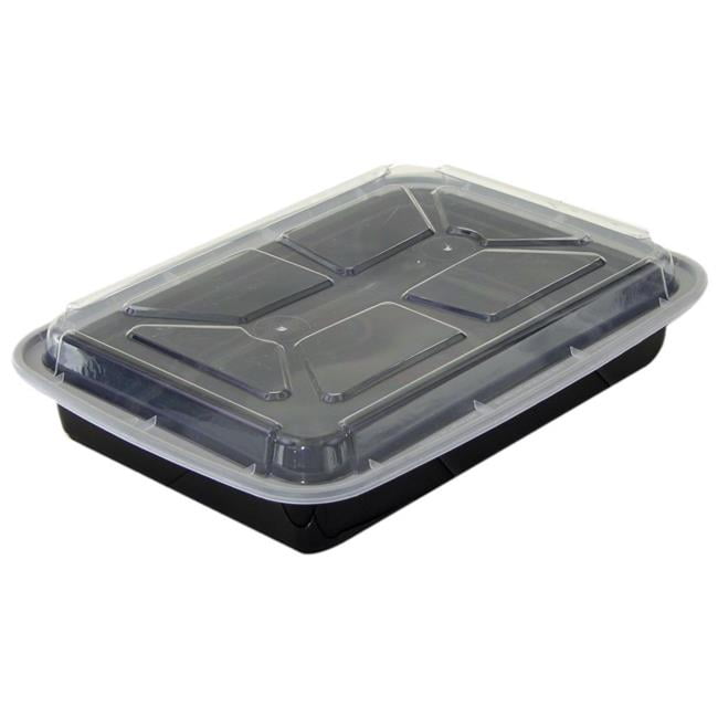 Pactiv NC8168B CPC 16 oz Black Rectangular Container, Case of 150 ...
