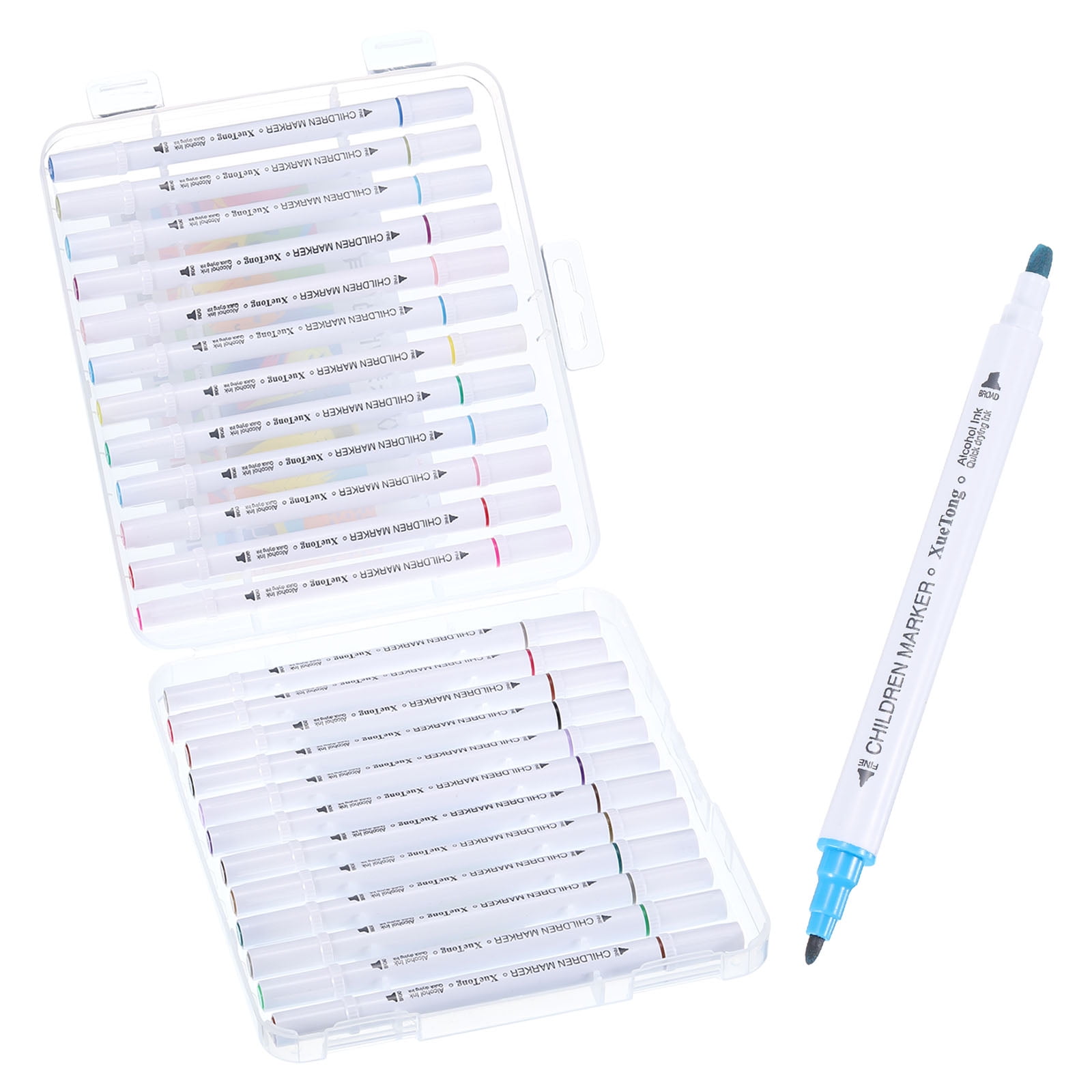 Click here for Unique Bargains 24 Colors Alcohol Marker Pens Alco... prices