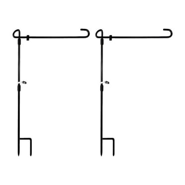 Garden Flag Stand - Premium Wrought Iron Garden Flag Holder - Weather ...