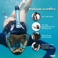 Moflow™ Clear Full-Face Snorkeling Mask – Black L/XL – Anti-Fog, Anti ...