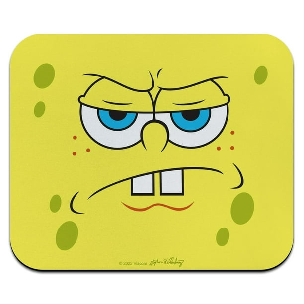 SpongeBob Angry Face Low Profile Thin Mouse Pad Mousepad - Walmart.com