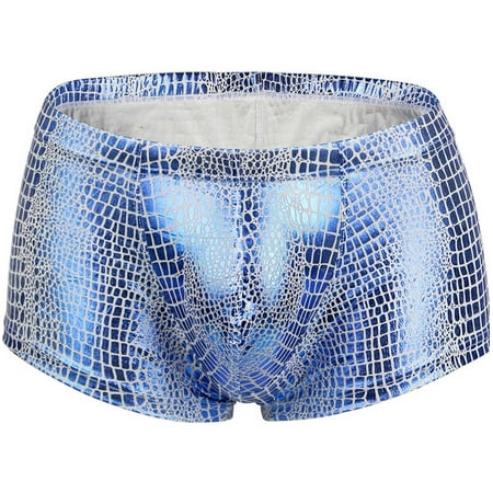 Cameland Men's Underwear Men's Boxers Fishscale Imitation Leather ...