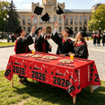 Graduation Tablecloth 55x78 Inch Congrats Grad Class of 2026 Rectangle ...