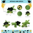 DolliBu Green Alligator Plushie - Graduation Soft Toy with Gown, Cap ...