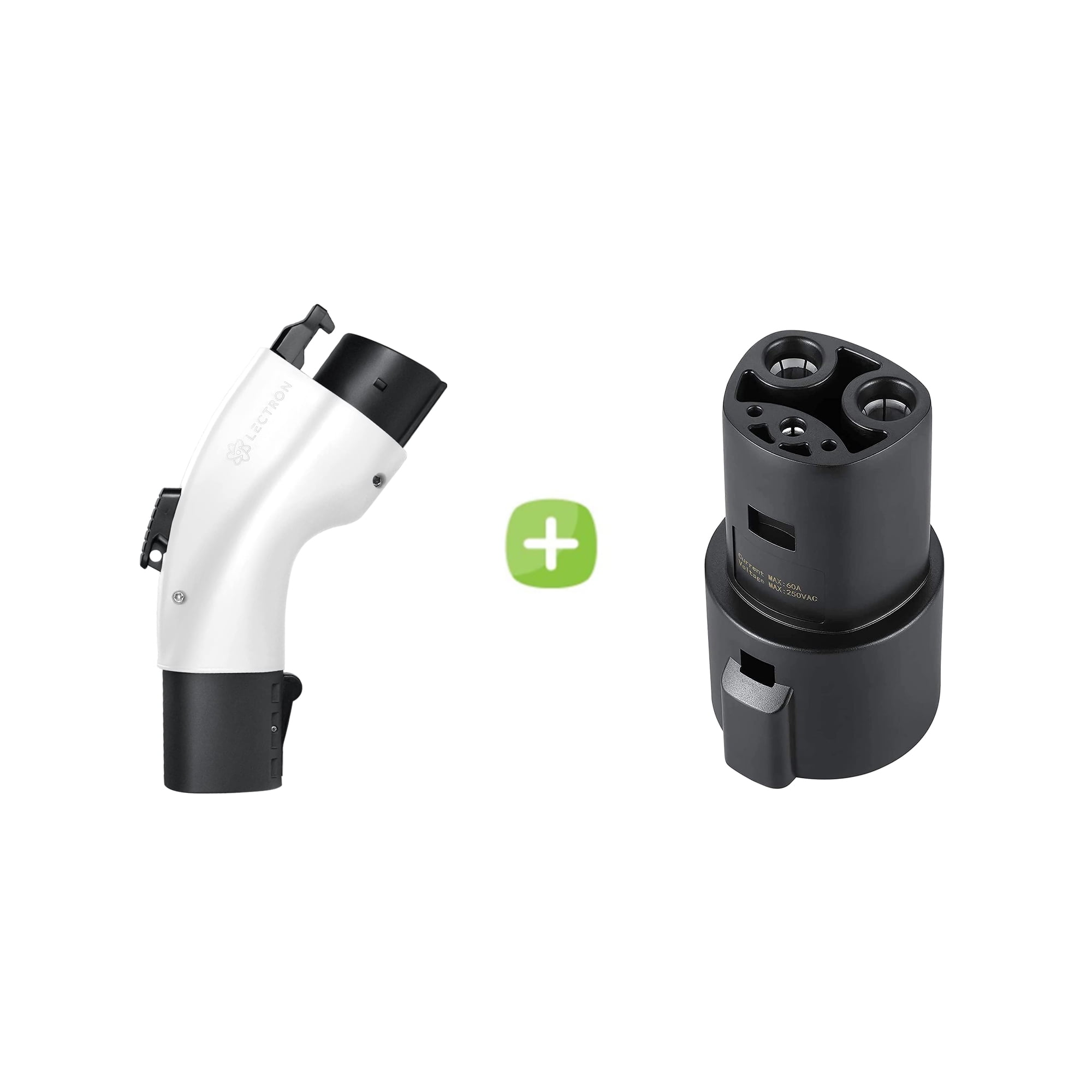 Lectron Bundle - J1772 to Tesla Charging Adapter & White Tesla to J1772 ...