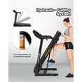 Foldable Treadmill with Incline, Foldable Home Fitness Equipment with ...