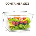2 Pack Large Glass Storage Containers with Lids 85oz/10.5cup Big ...