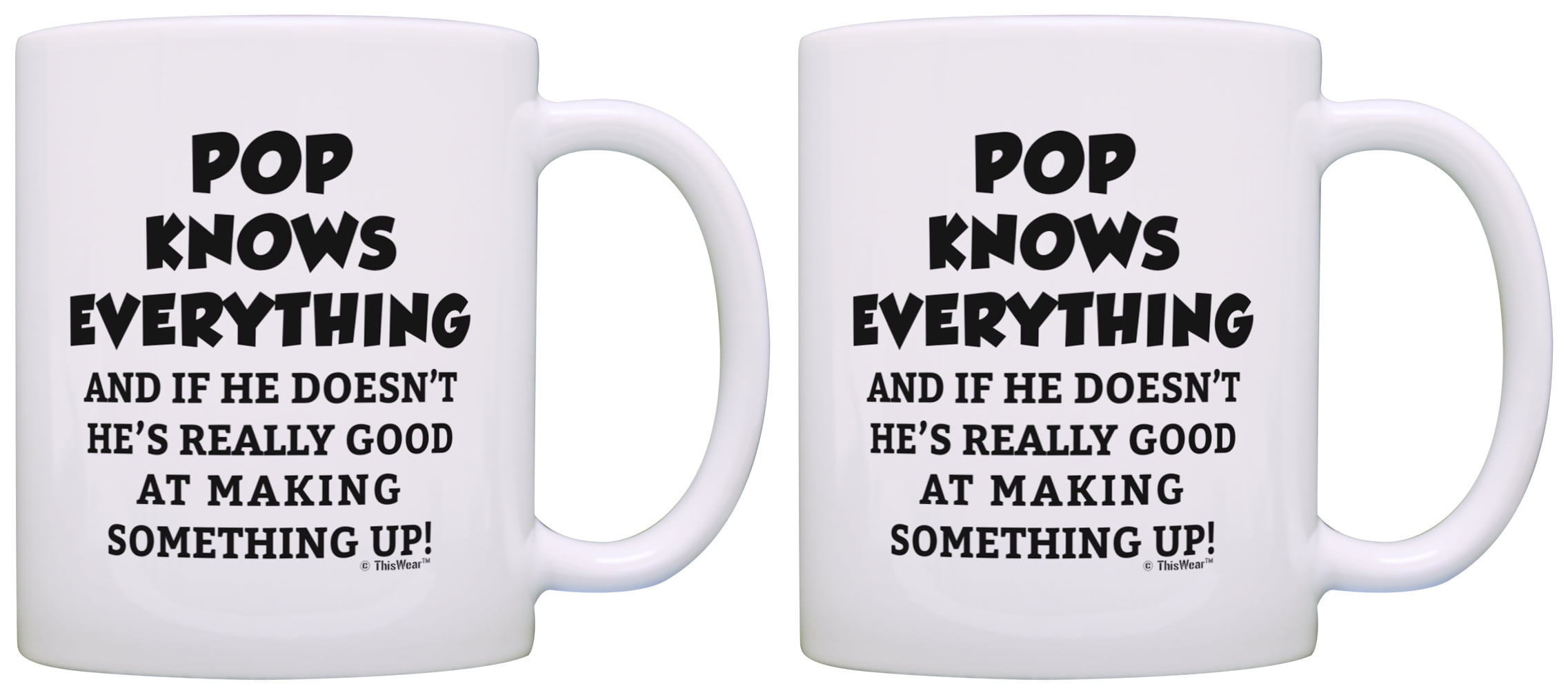 ThisWear Pop Mug from Granddaughter Knows Everything Pop Birthday Mug ...