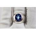 AFGEMSNJEWELLERY Blue Star Sapphire Ring for Men's Ring, Lindy Star ...