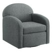 Comfort Pointe Banyon Gray Floral Fabric Upholstered Swivel Glider Barrel Chair - Walmart.com