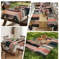 Abstract Colorful Stripes Table Cloth 52x70in, Waterproof Rectangle ...