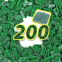 Money Tiles Bank Bill Accessories, 200 Pieces 100-Dollar Green 1x2 ...