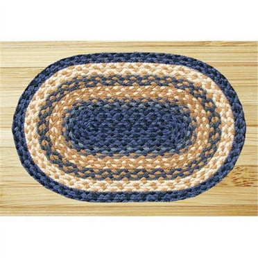Better Homes & Gardens Placemat, Blue Braided Jute, 14" Square Single ...