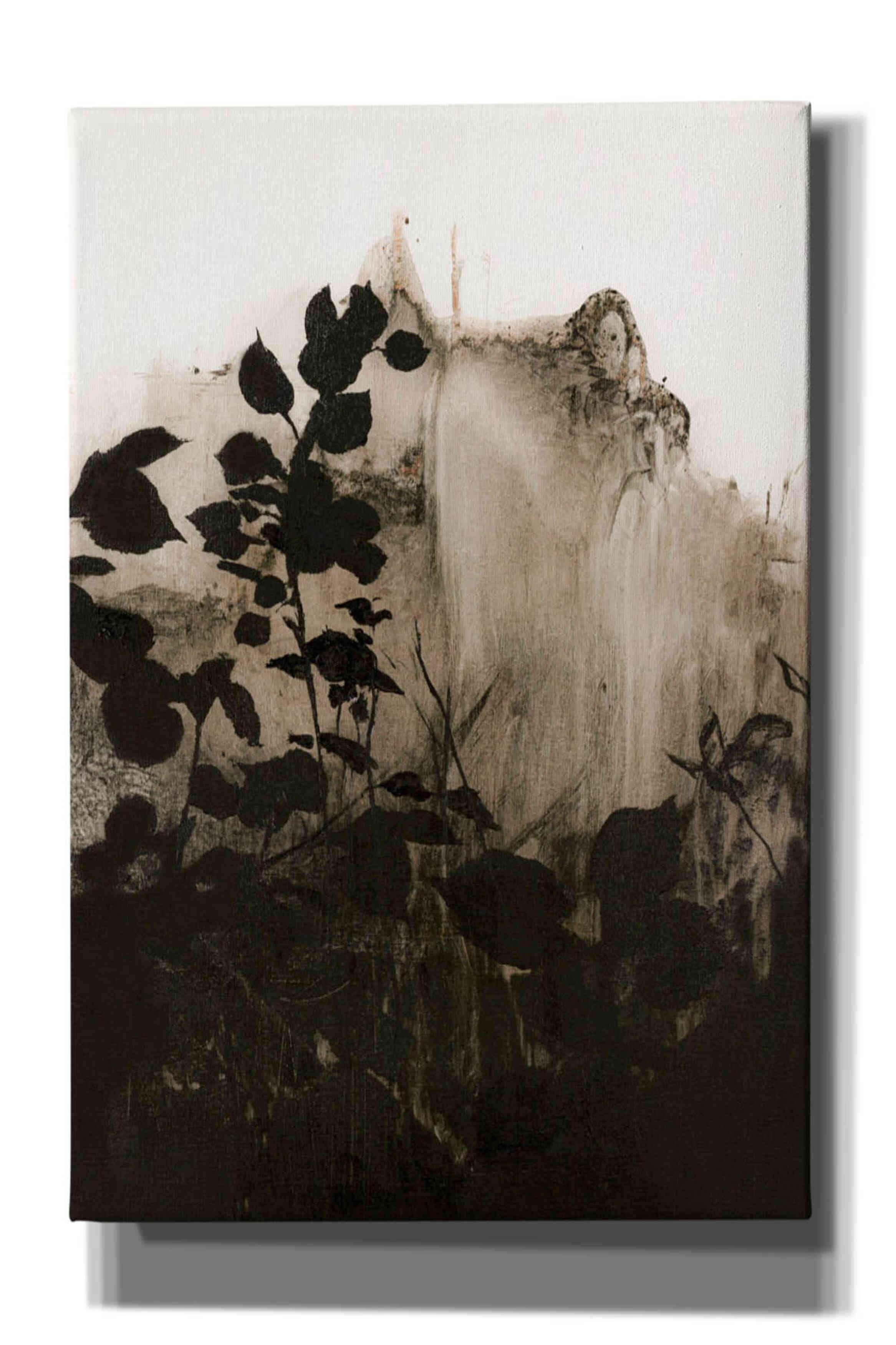 Epic Graffiti 'Silhouette Leaves 2' by Design Fabrikken, Giclee Canvas ...