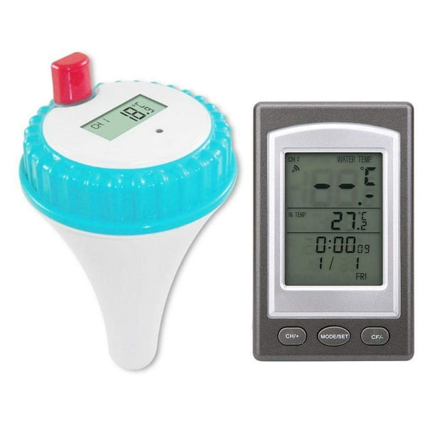 Wireless Digital Pool Thermometer with LCD Receiver for Water ...