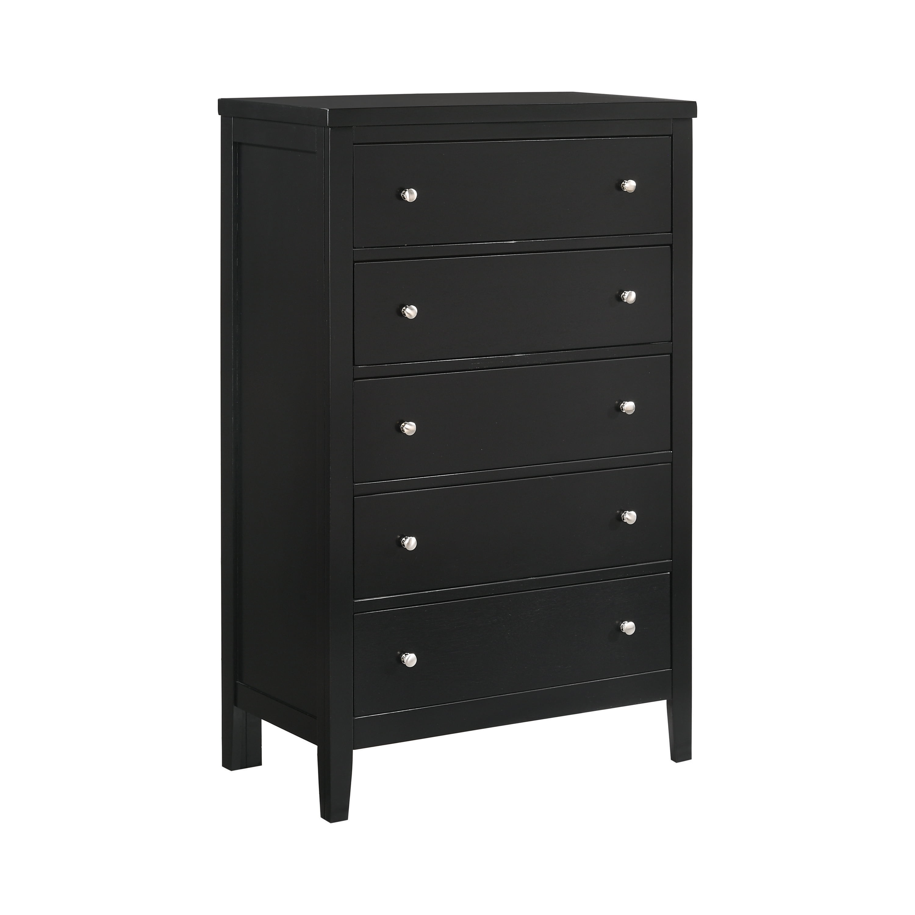 Carlton 5-drawer Rectangular Chest Black - Walmart.com - Walmart.com