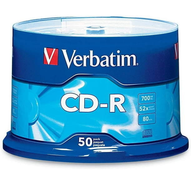 Disco CD Verbatim Disco CD-R 700 MB 50 unidades 52x 80 min 94691 | Bodega Aurrera en línea