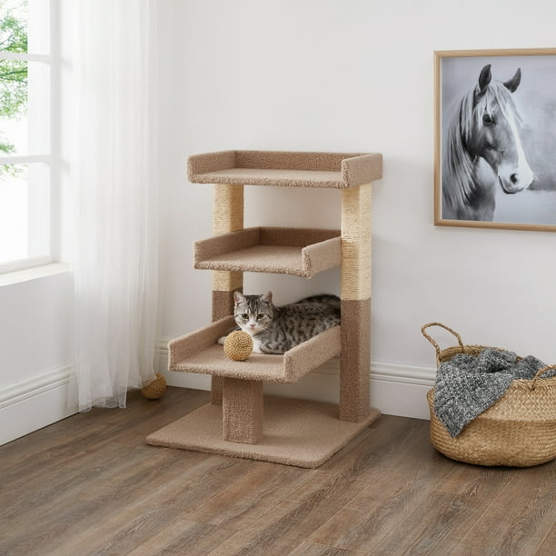 Naomi Home Multi-level Cat Tower for Large Cats to Climb, Cat Home, Cat ...
