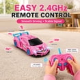 Unicorn RC Car for Girls, Pink 2-in-1 Transforming Robot Toy with 2 ...