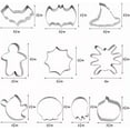 10 Pc Halloween Cookie Cutters Set Pumpkin Bat Ghost Shapes Mold ...
