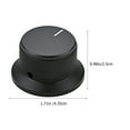 Aluminium Control Knob Amp Volume Potentiometer Knob Replacement Guitar Accessories - Walmart.com