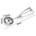 Binmer Ice Cream Spoon Ice Cream Spoon Fruit Beater Watermelon Measuring Spoon Stainless Steel