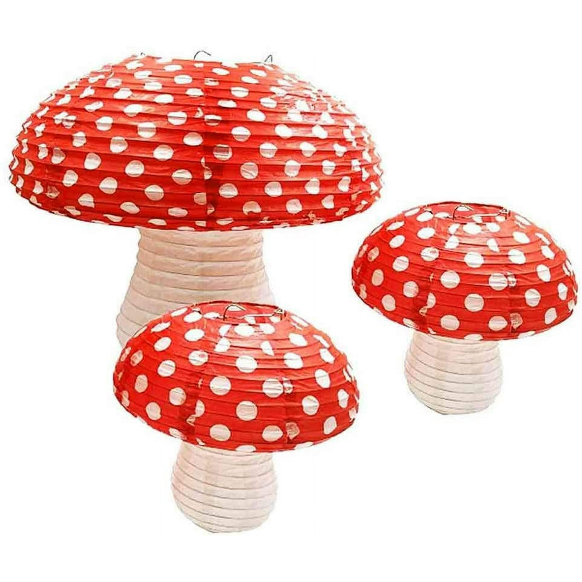 Click here for Chlua 3pcs Large Mushroom Shaped Paper Lanterns Fo... prices