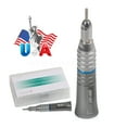 Dental Low Speed Handpiece Kit Straight Push Contra Angle Air Motor 4H ...