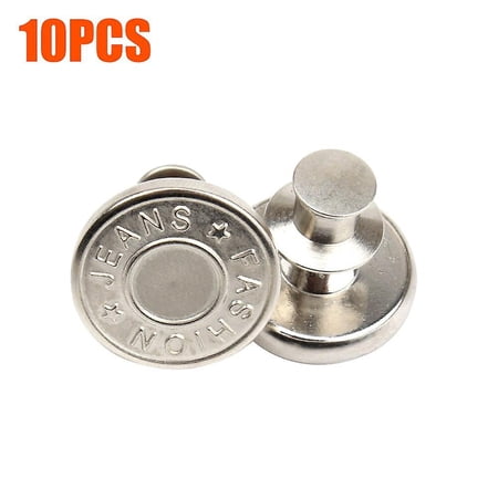 Jeans Retractable Button Snap Fastener Pants Pin Detachable Retro Metal ...