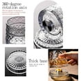 Leutsin Rotatable Tumbler Crystal Glass Cups - 360 Degree Rotating ...