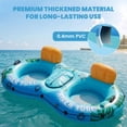 EDX Heavy-Duty 2-Person Inflatable River Raft for Adults,Floating ...