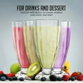 OVENTE Plastic Milkshake Glasses Set of 4, 12.5 Oz Old Fashioned Soda ...
