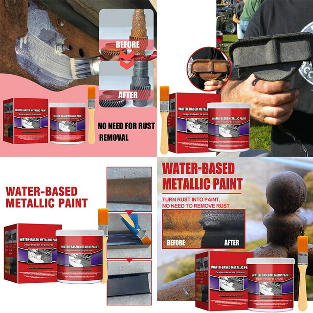 US1-2Pc Car Water-Based Chassis Rust Converter Primer Remover Restore ...