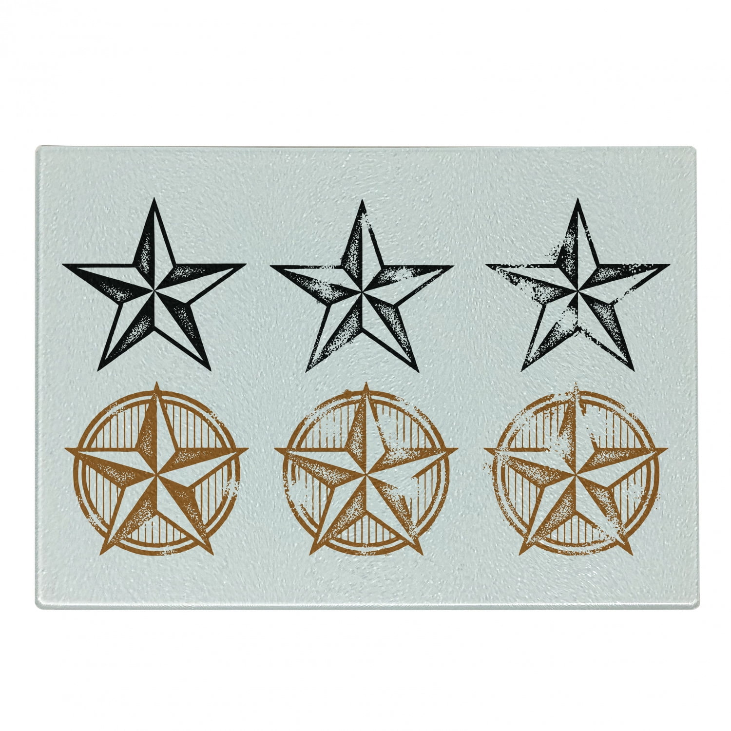 Texas Star Cutting Board, Vintage Western Stars Antique Hand Drawn ...