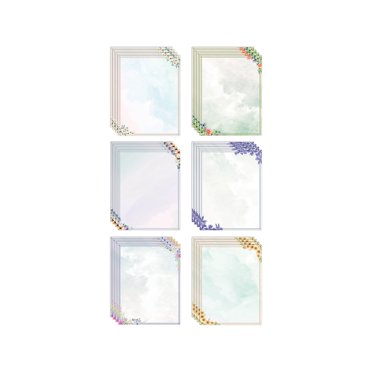 Walmart 100pc Stationary Blank Office Supplies, Cute Floral Design ...