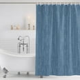 Blue Shower Curtain, Country Vintage Minimalist Solid Color Backdrop ...
