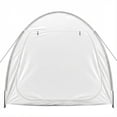 6.8×4.9FT Light Gray Bike Storage Tent 210D PU Silver Coated Oxford ...
