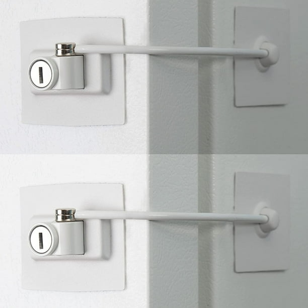 Guardianite Premium Refrigerator Lock Fridge Freezer Security White ...