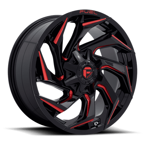 FUEL D755 REACTION 20X10 5X114.3/5X127 -18ET 72.7CB GLOSS BLACK MILLED ...