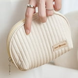 Cute Makeup Bag Mini Cosmetic Pouch For Women Small Quilted Beauty Bag ...