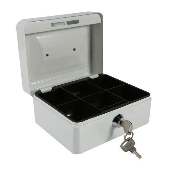 SkyAuks Piggy Bank, Cash Box with Money Tray and Key Lock to Secure ...