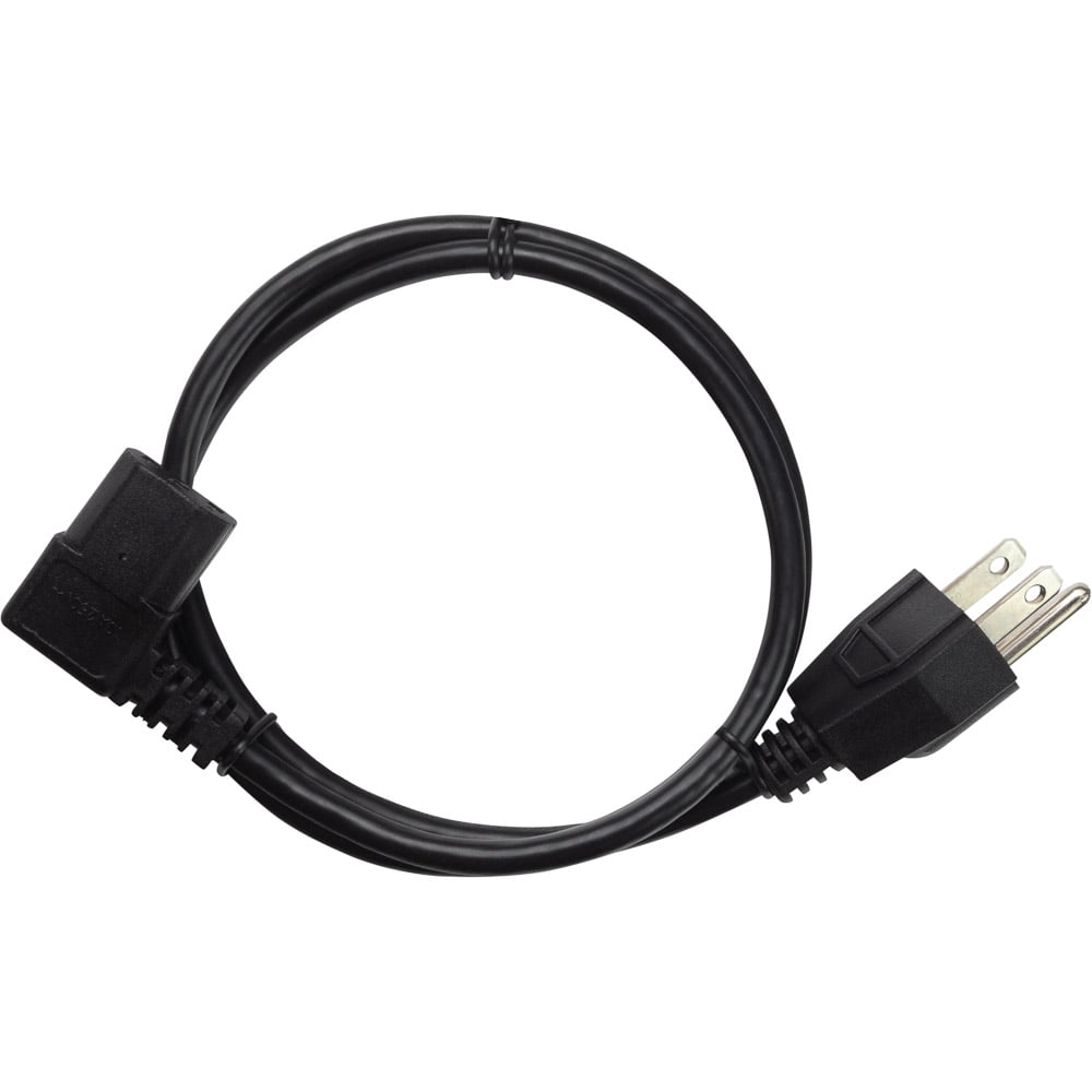 NavePoint UL Listed Right Angle Power Cord Cable 3-Prong (NEMA 5-15P to ...